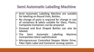 Machinery for labeling | PPTX