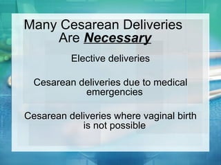 Ten Ways to Avoid an Unnecessary Cesarean | POT