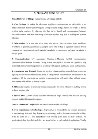 FUTURE OF IOT | PDF