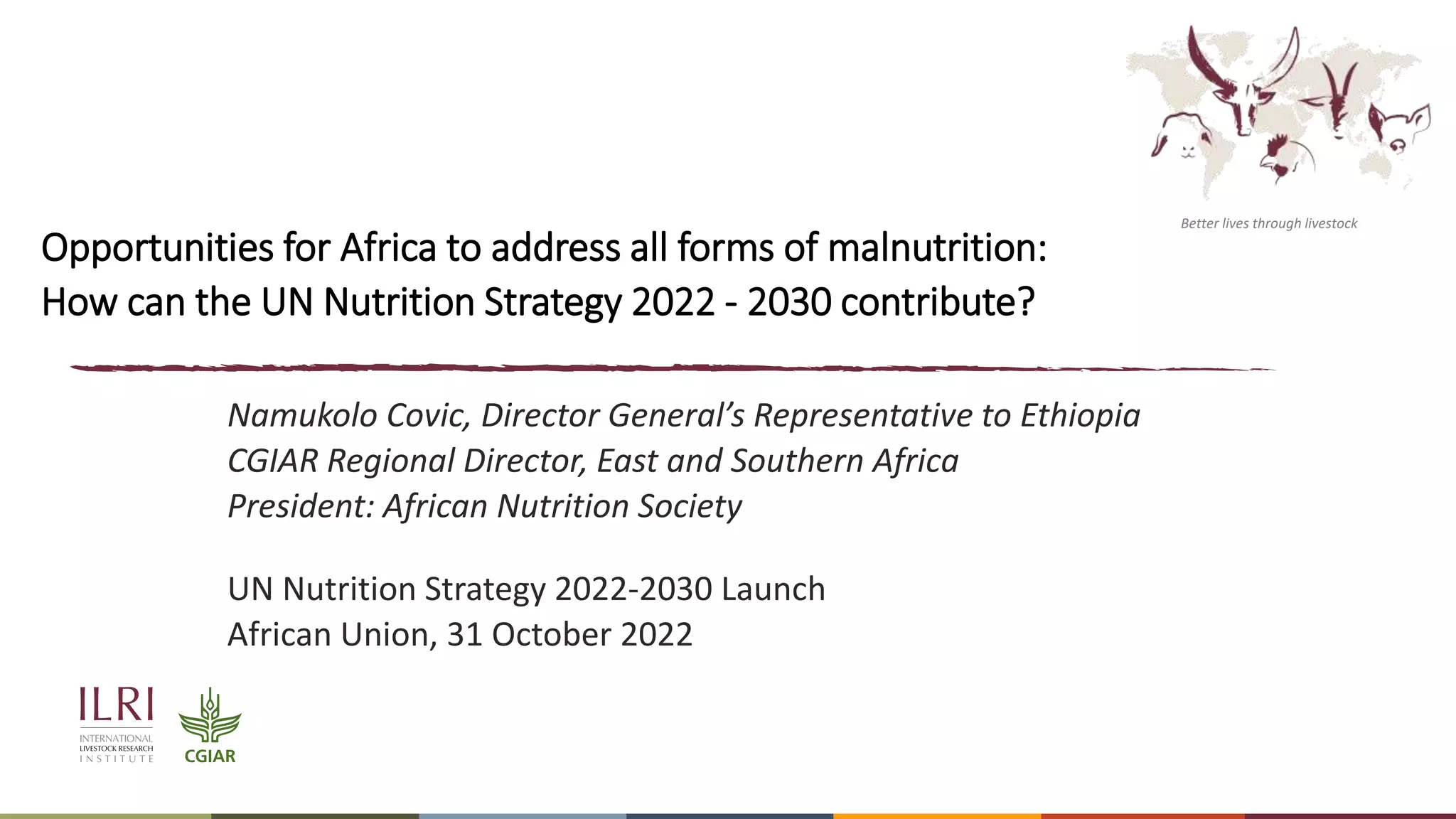 Opportunities for Africa to address all forms of malnutrition: How can ...