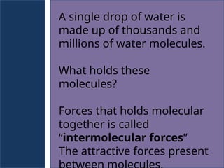 Describe the general types of intermolecular forces uno pptx | PPTX