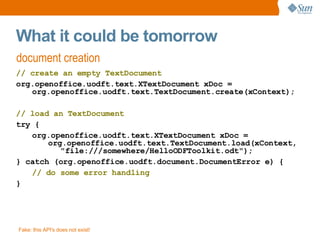 UNO based ODF Toolkit API | ODP | Desktop Publishing | Computer Software and Applications