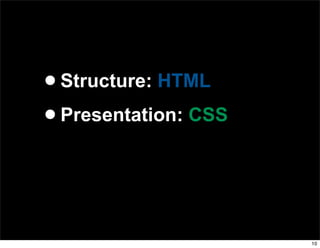 Unobtrusive Javascript - SD.rb 2007 | PPT