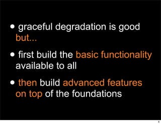 Unobtrusive Javascript - SD.rb 2007 | PPT