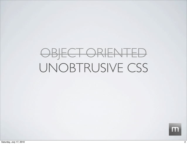 Unobtrusive CSS | PDF