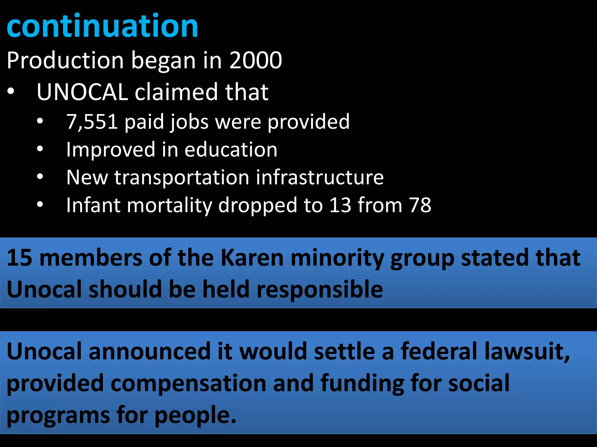 Unocal in Burma | PPT