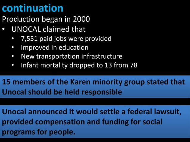 Unocal in Burma | PPT