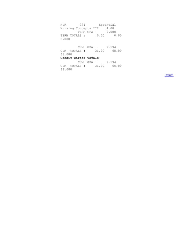 Unofficial transcript | DOCX