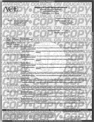 Undergraduate Transcripts of Deepak (Danny) Singh | PDF