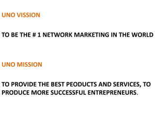 UNO (Unlimited Network of Opportunities International Corporation) KSA ...