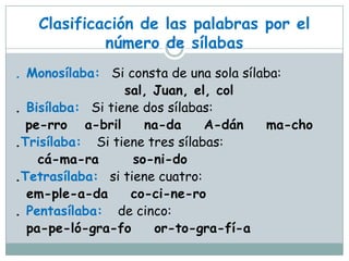 La sílaba | PPTX