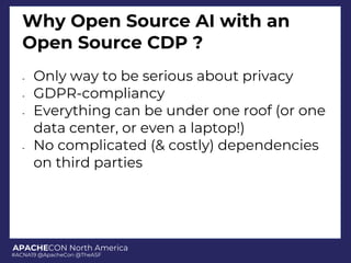 ApacheCon NA 2019 : Adding AI to customer segmentation using Apache Unomi and Apache ...