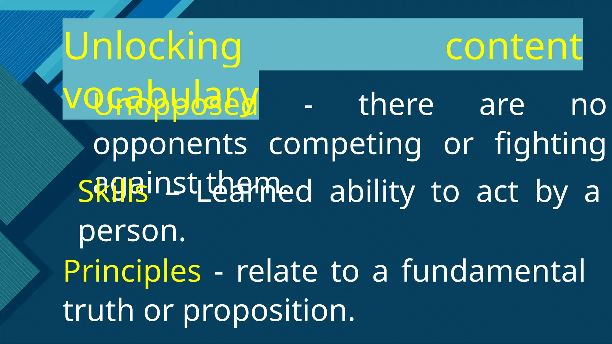 UNOPPOSED TARGET GAMES.pptx1111111111234 | PPTX