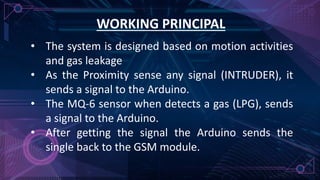 Home Security System using Arduino & GSM | PPTX