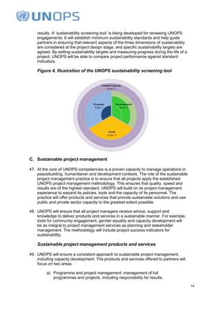 Unops strategy pan 2014 2017 sustainable focus and excellence | PDF