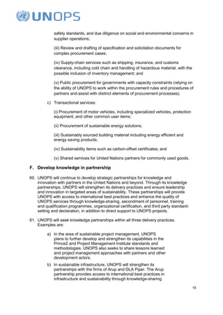 Unops strategy pan 2014 2017 sustainable focus and excellence | PDF