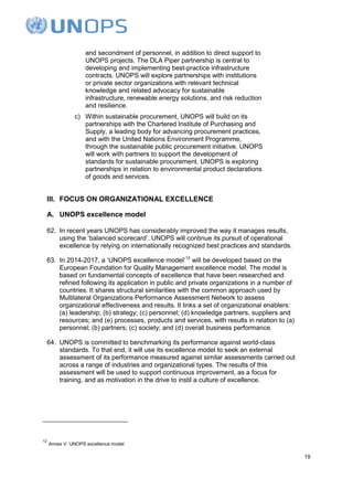 Unops strategy pan 2014 2017 sustainable focus and excellence | PDF