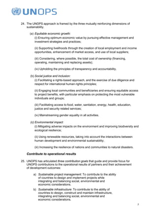 Unops strategy pan 2014 2017 sustainable focus and excellence | PDF