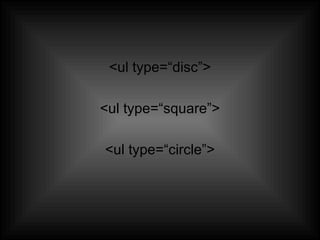 Unordered list | PPT