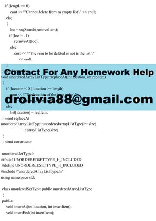 (Unordered Sets) As explained in this chapter, a set is a collection.pdf