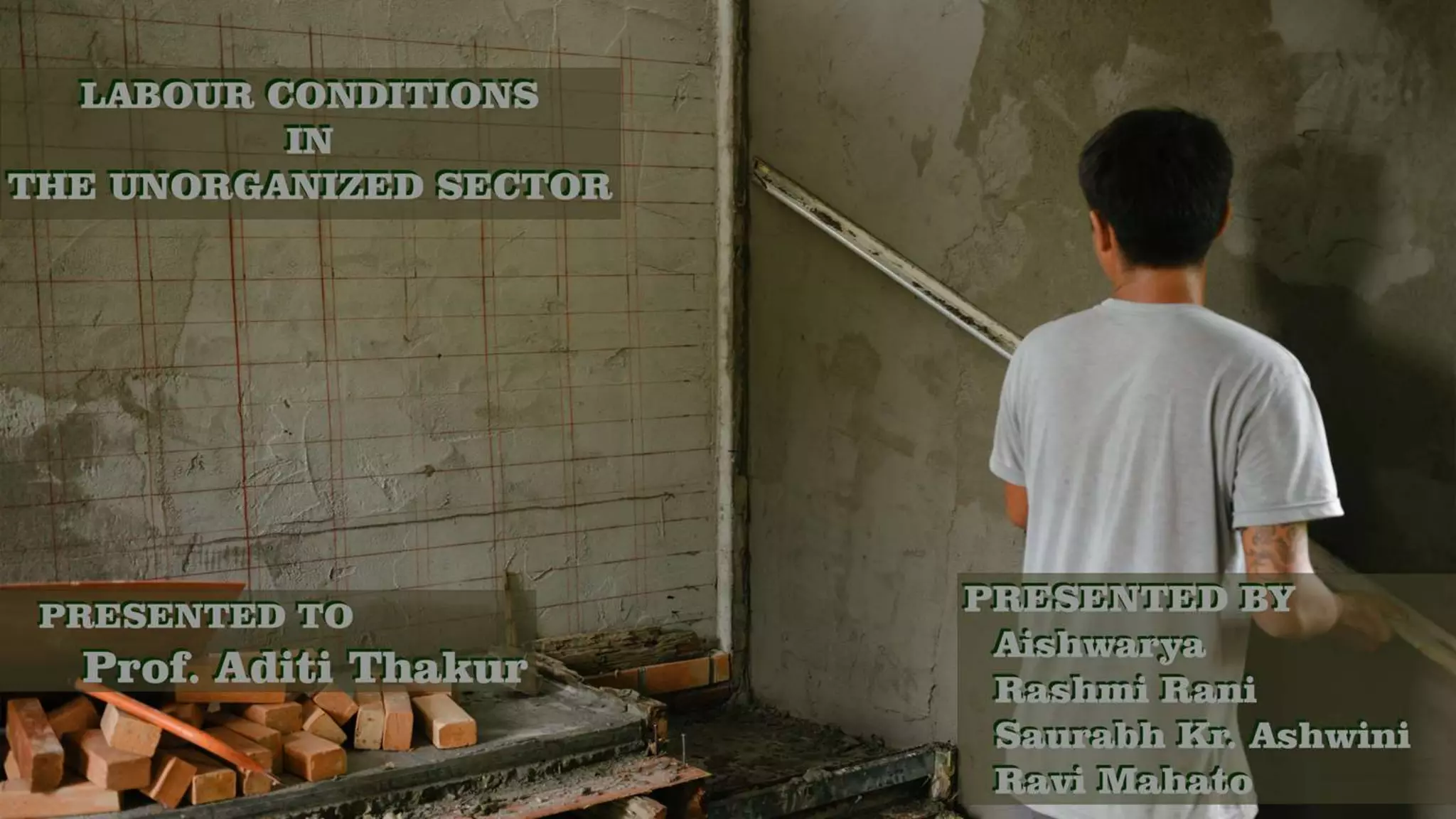 Unorganised labour | PPTX