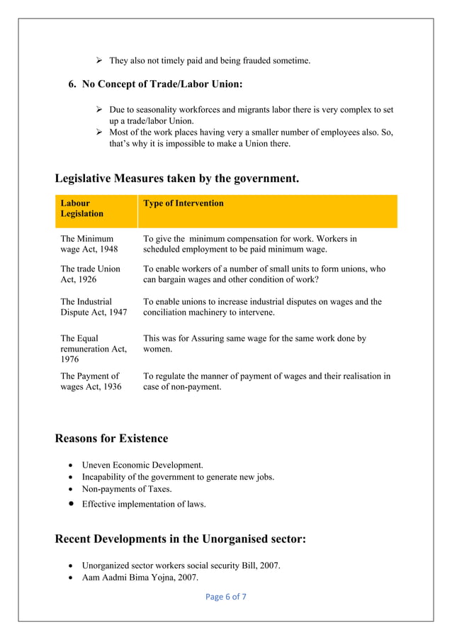 Unorganized labour | PDF | Job Market | Economy