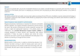UNOSAFE ELEVATOR PRIVATE LTD BANGALORE BROUCHER | PDF