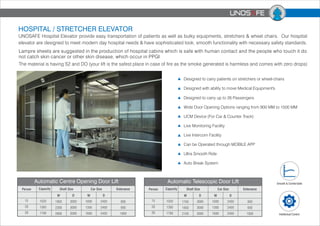 UNOSAFE ELEVATOR PRIVATE LTD BANGALORE BROUCHER | PDF