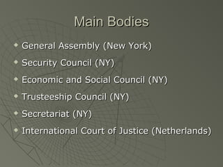 united nations organisation | PPT