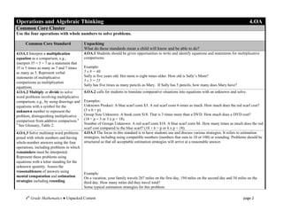 Common Core Unpacked Grade 4 | PDF