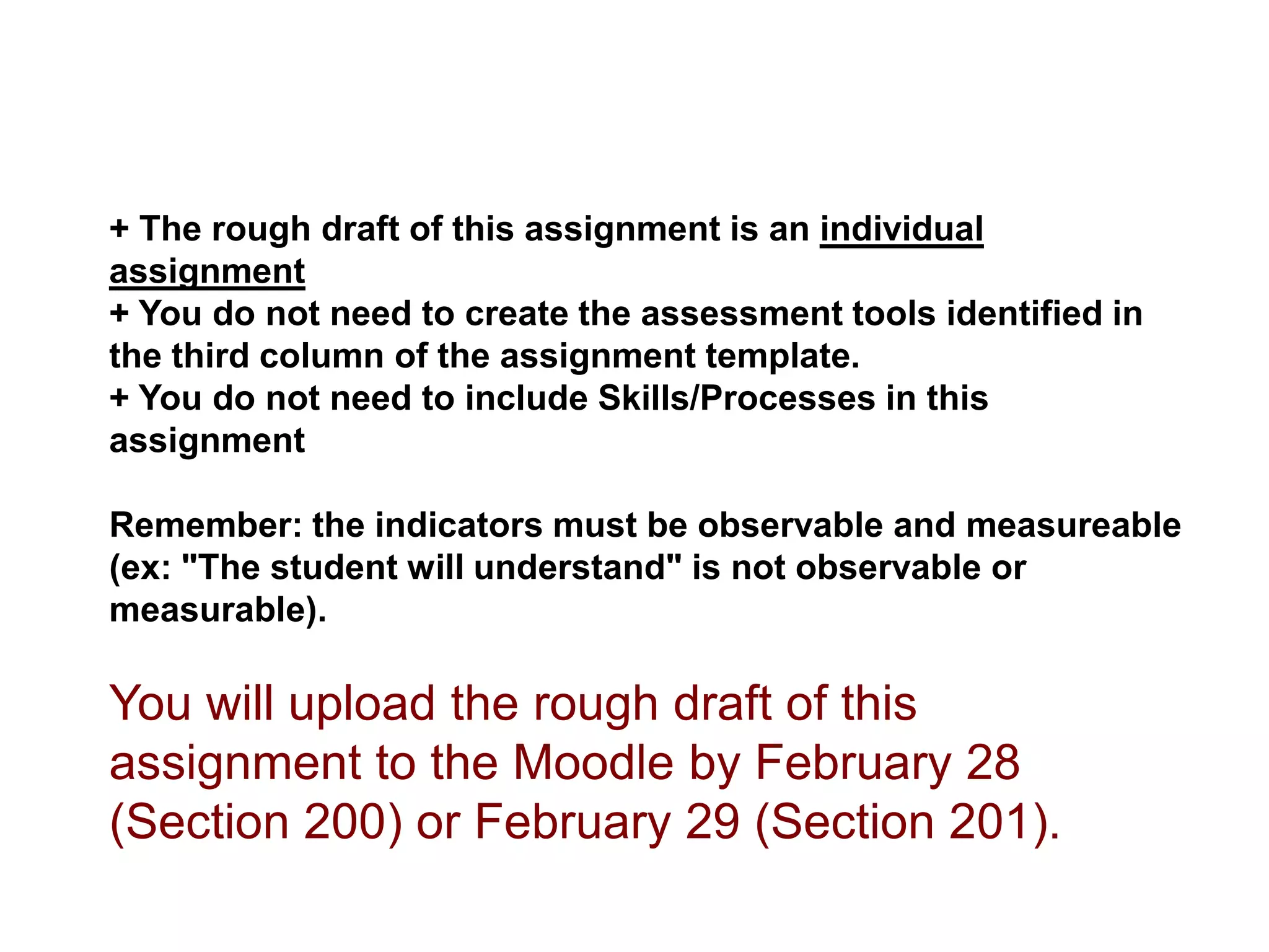 Unpacking Assessment Indicators | PPTX