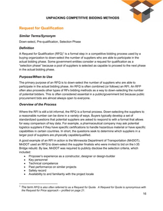 Unpacking Competitive Bidding Methods white paper | PDF