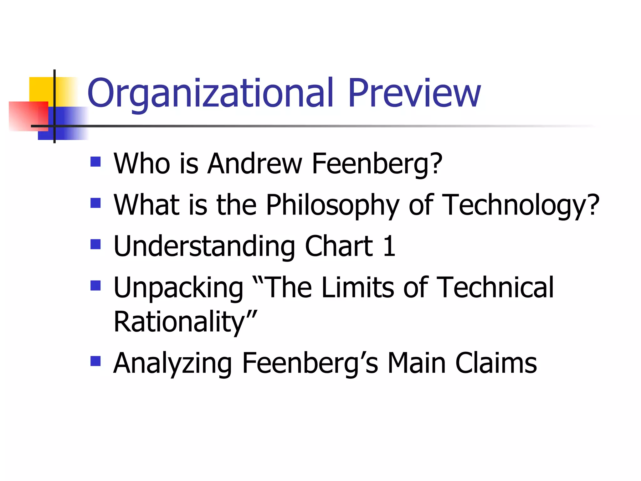 Unpacking Feenberg | PPT
