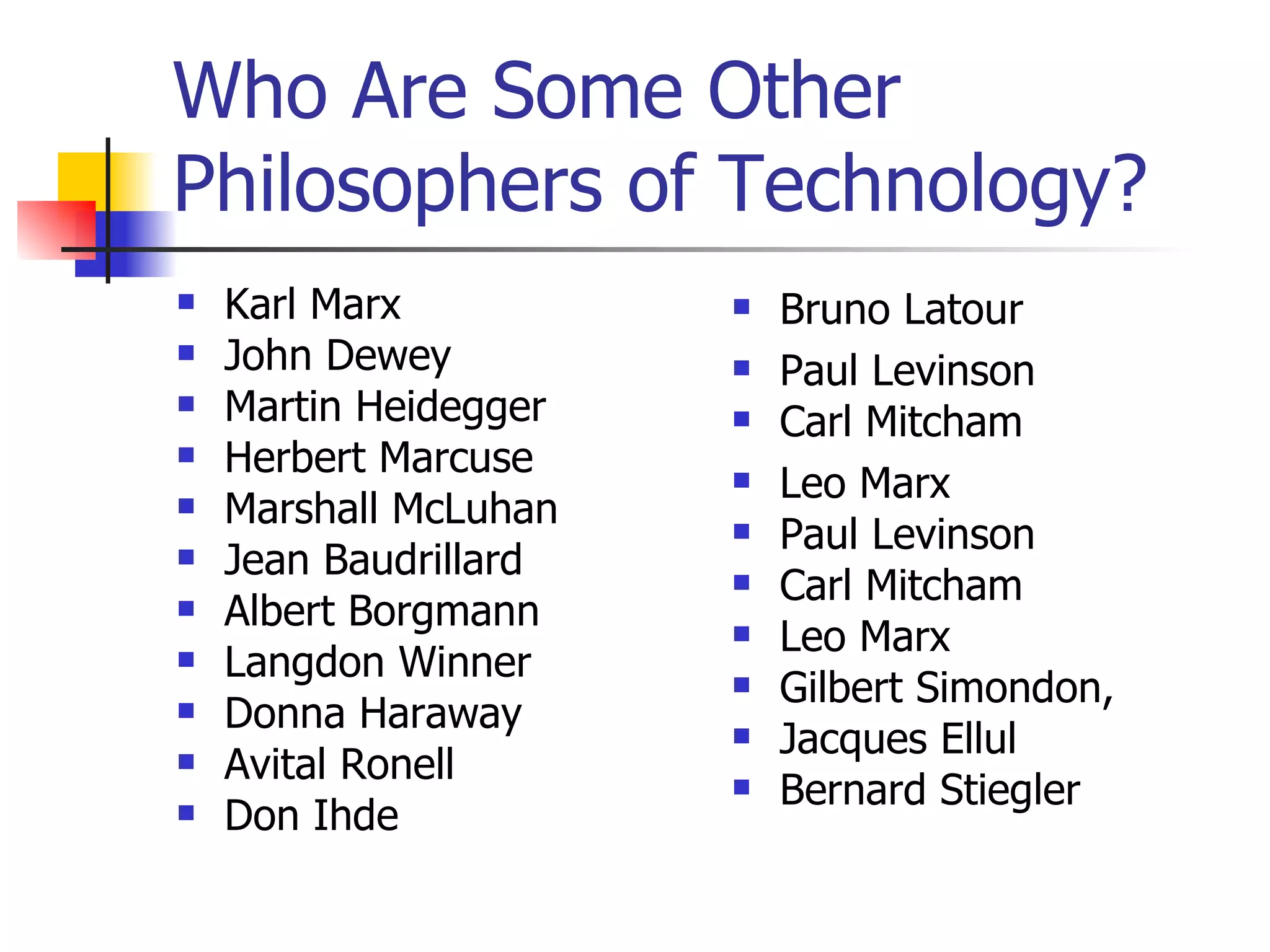 Unpacking Feenberg | PPT