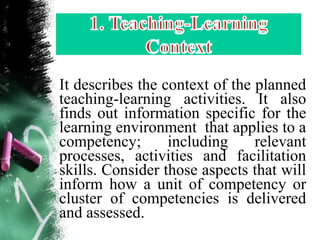 Unpacking Strands to Learning Competencies | PPTX