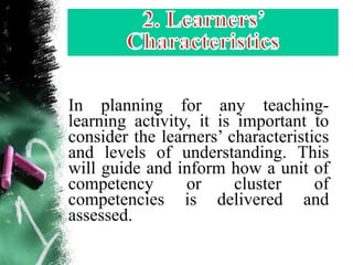 Unpacking Strands to Learning Competencies | PPTX