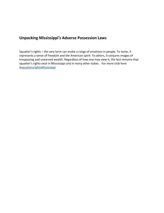 Unpacking Mississippi.docx
