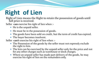 Unpaid Seller - Meaning, Rights of Unpaid Seller against the goods and ...
