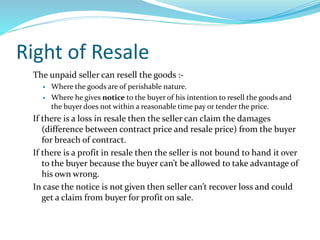Unpaid Seller - Meaning, Rights of Unpaid Seller against the goods and ...