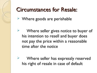 Unpaid seller business law | PPT