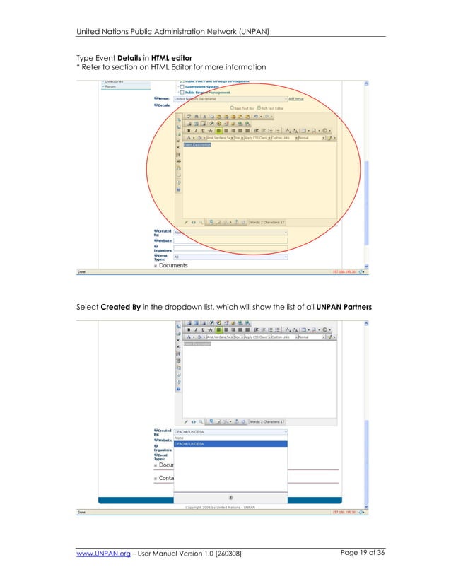 United Nations Public Administration Network (UNPAN) UNPAN Portal Content Management System (CMS ...