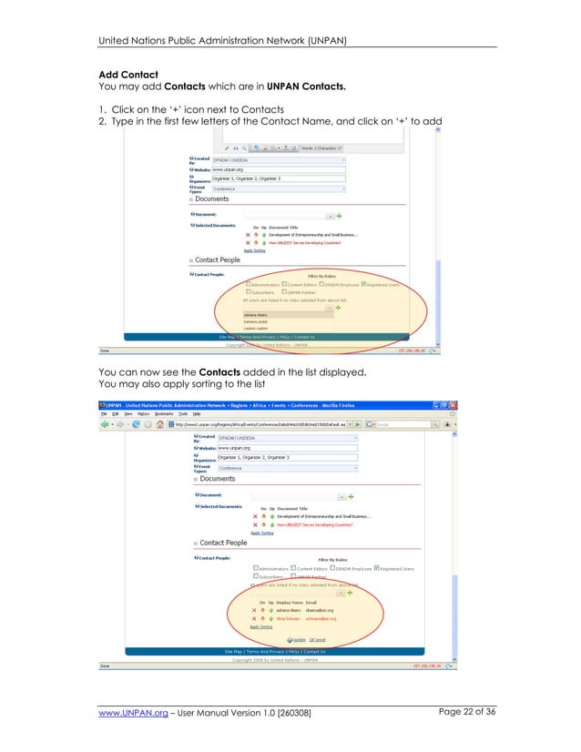 United Nations Public Administration Network (UNPAN) UNPAN Portal Content Management System (CMS ...