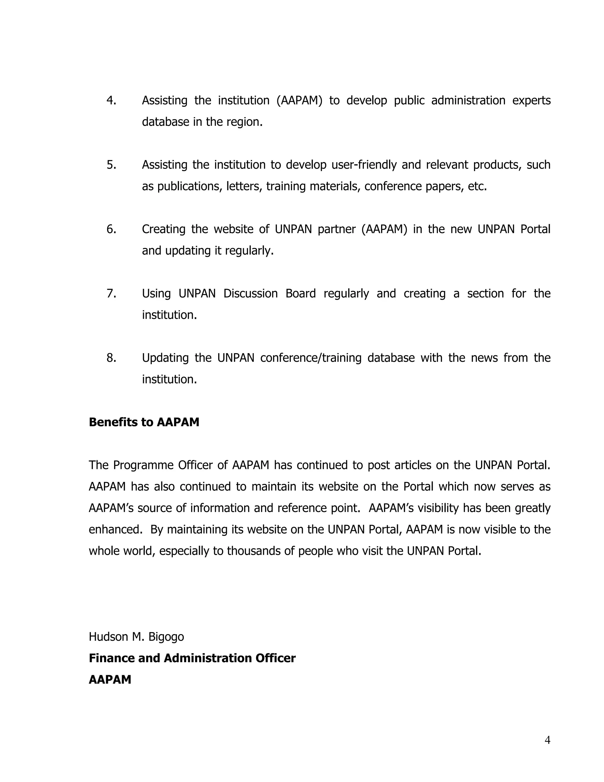 AFRICAN ASSOCIATION FOR PUBLIC ADMINISTRATION AND MANAGEMENT (AAPAM ...