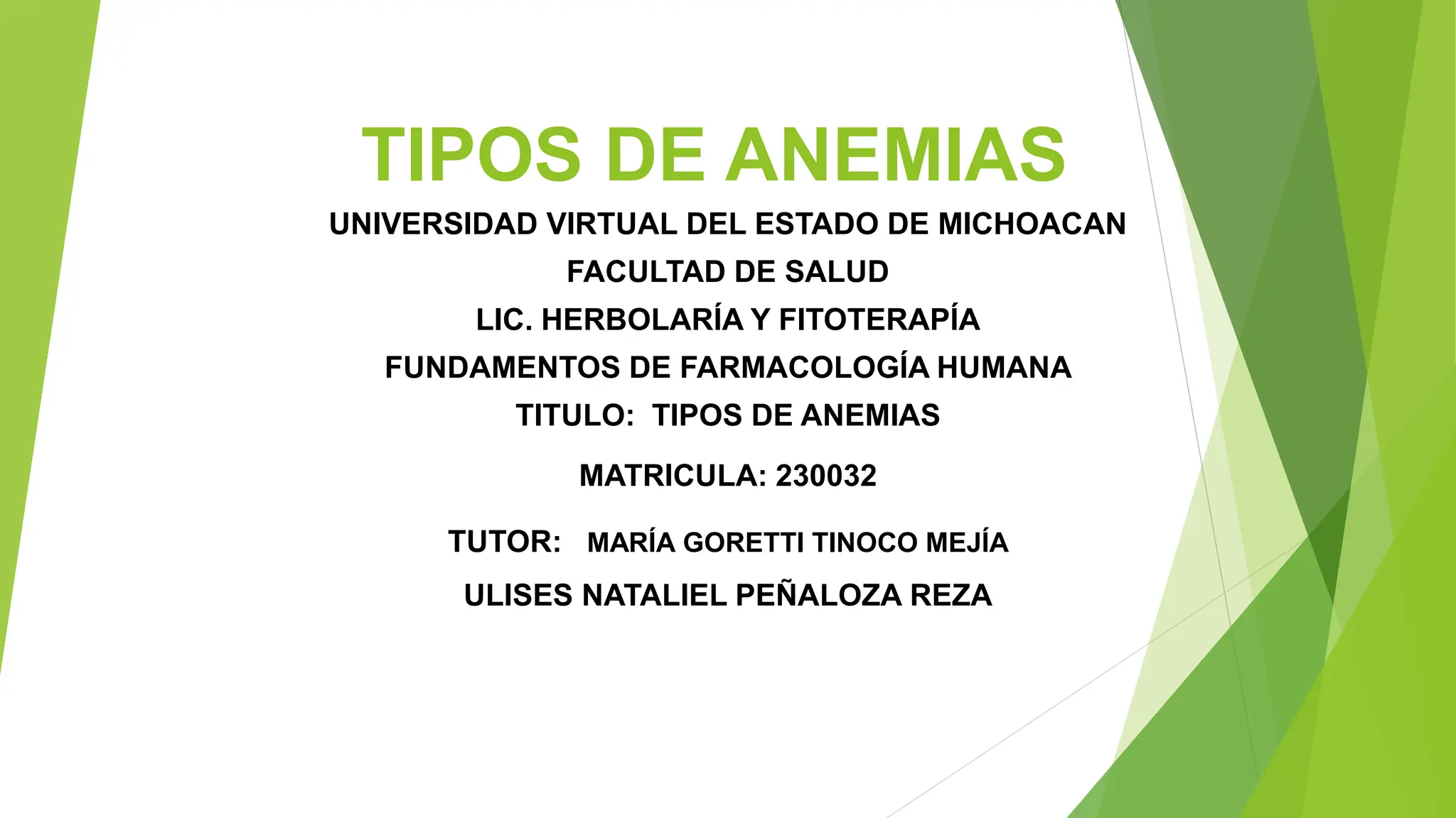 diferentes Tipos de Anemias y sus caracteristicas.pptx