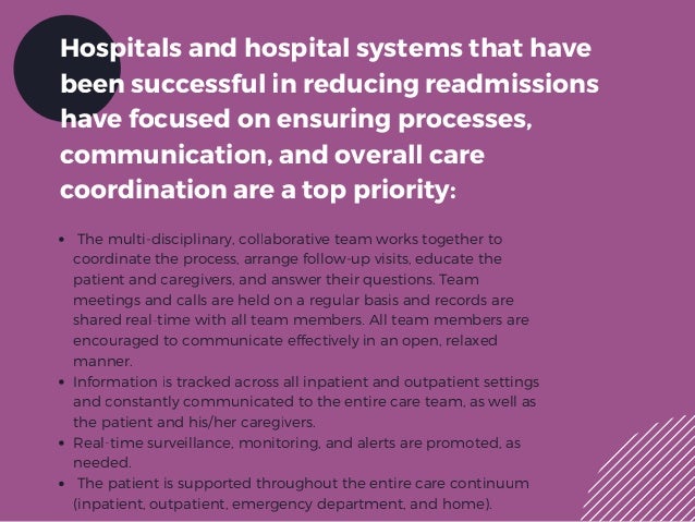 Best Practice Strategies and Interventions to Reduce Hospital ...