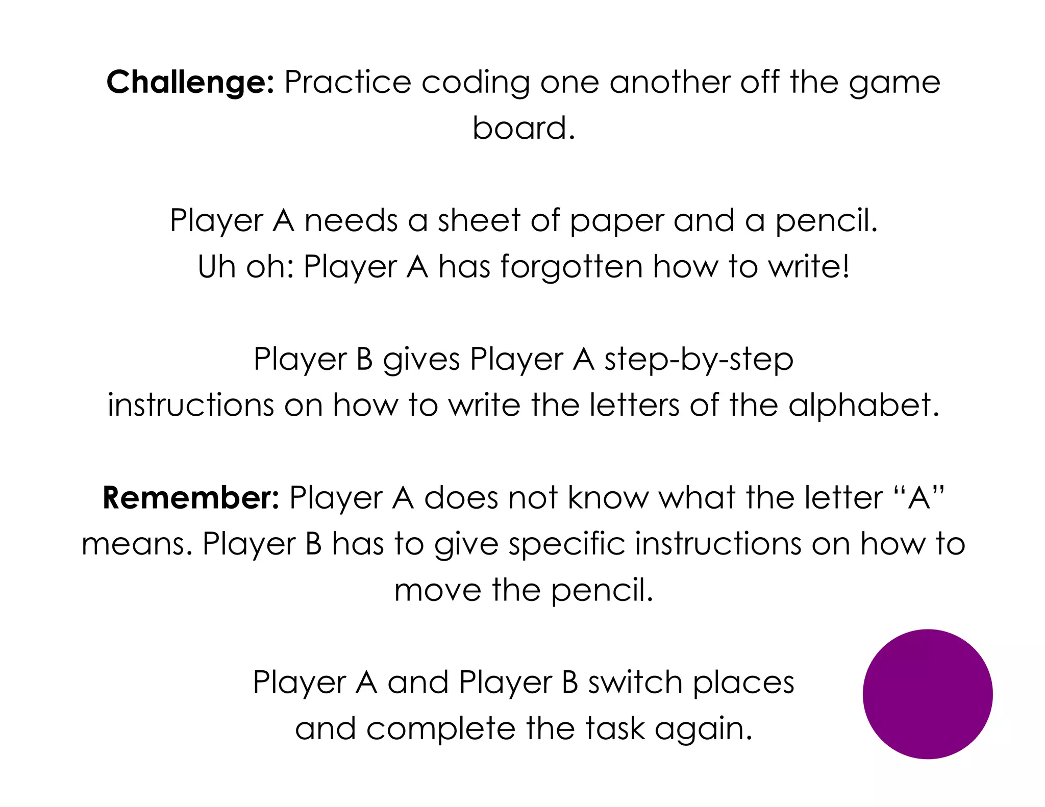Unplugged Coding Challenge Cards | PDF | Board Games and Puzzles ...