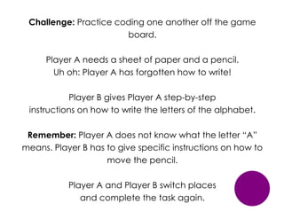 Unplugged Coding Challenge Cards | PDF | Board Games and Puzzles ...