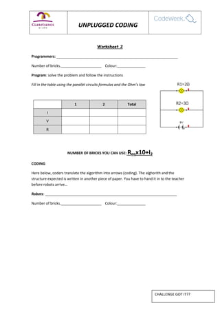 Unplugged coding | PDF