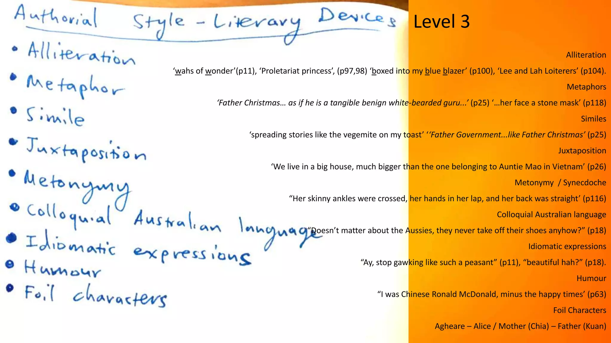 Alice Pung's Unpolished Gem - Annotation Guide 1: Plot and ...