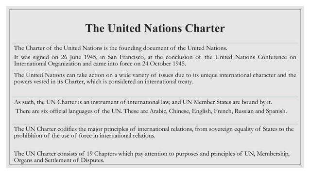 The United Nations- Summary | PPT